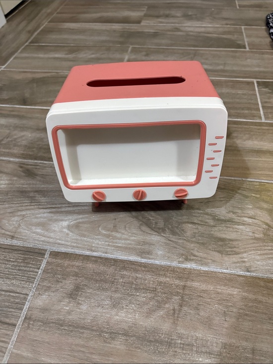 Other | Cute Pink And White Phone Holder And Tissue Box Looks Like An ...